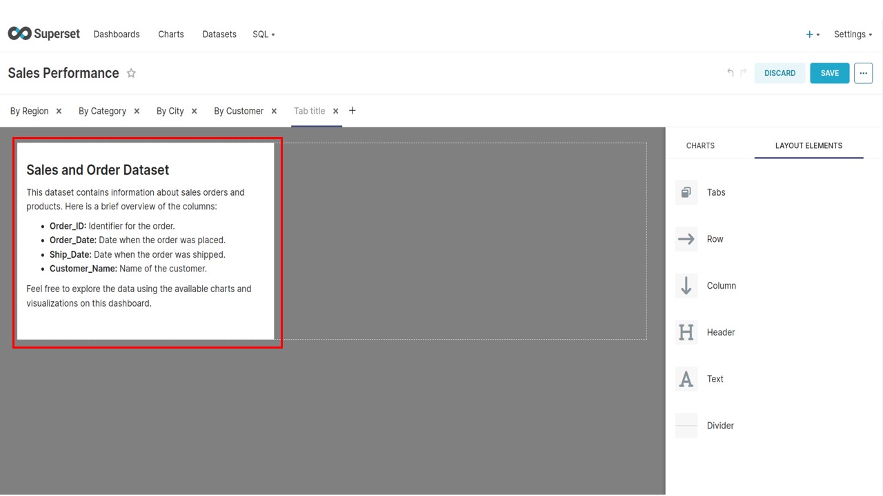 Dashboard Customization - All things DataOS